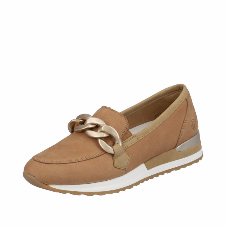 Remonte loafers i beige til dame