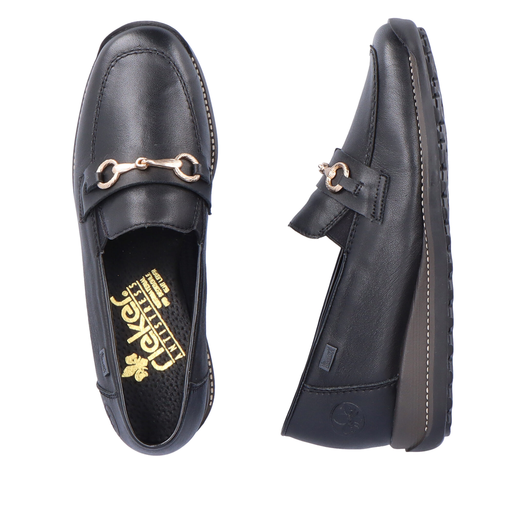 Rieker loafers til dame i sort | Model: 44285-00 | ®Rieker-shop.dk