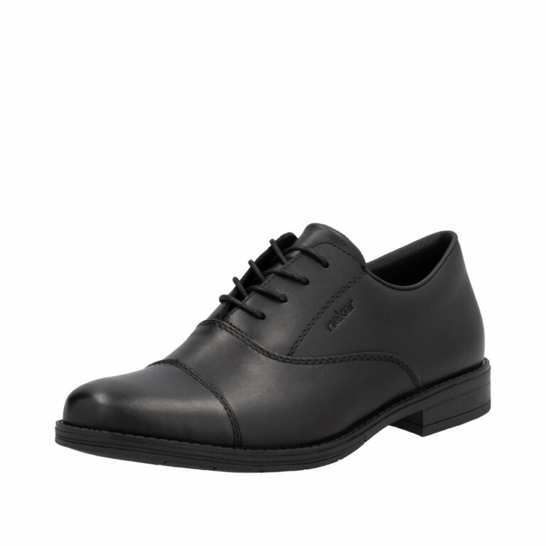 Rieker herresko i sort skind | Klassisk herresko | ®Rieker-shop.dk
