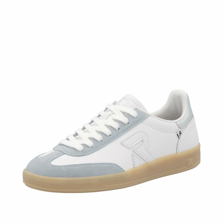 Rieker sneakers til dame i hvid | gummi såler | ®Rieker-shop.dk