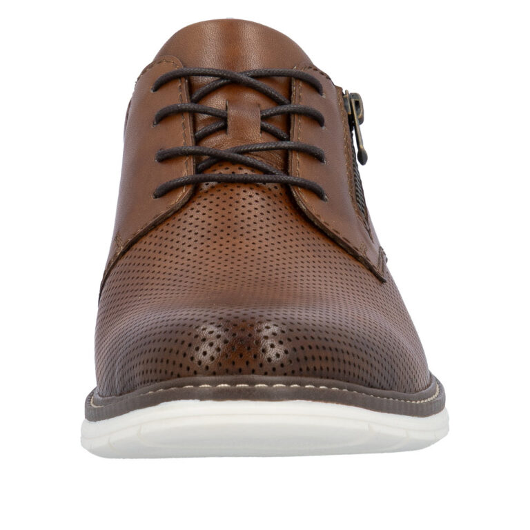 Rieker herresko i brun | Skind overdel + lynlås | ®Rieker-shop.dk
